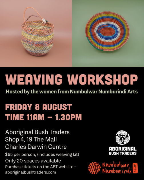 Weaving Workshop Hosted by the Women from Numbulwar Numburindi Arts – Aboriginal Bush Traders