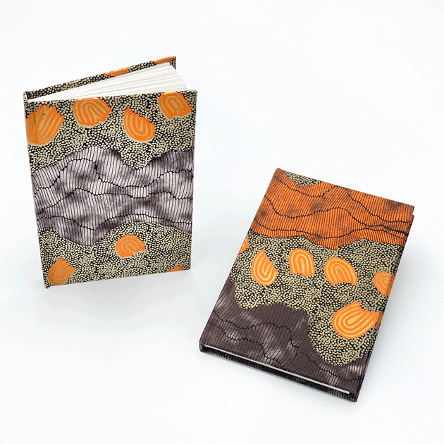 Notebook featuring Sandhills by Damien and Yilpi Marks – Aboriginal ...