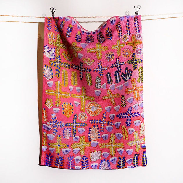 Rosie Ross Bush Medicine Tea Towel from Better World Atrs – Aboriginal ...