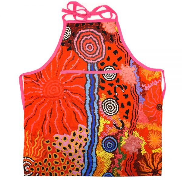 Apron 100percent Cotton Damien And Yilpi Marks 2 – Aboriginal Bush Traders