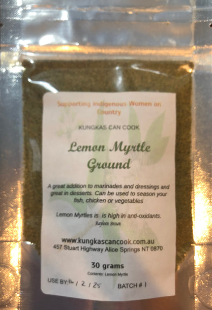 Lemon Myrtle Ground 30g – Aboriginal Bush Traders