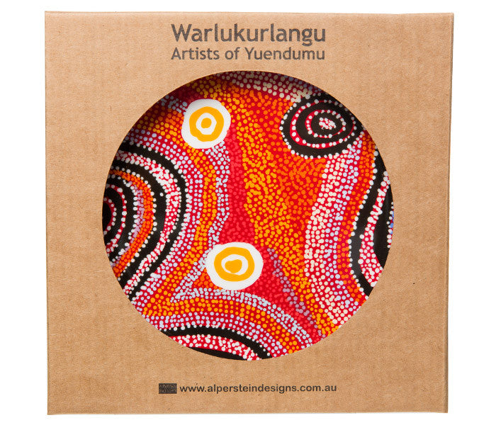 Alperstein Designs 7 Plate Featuring Art By Otto Sims – Aboriginal Bush ...
