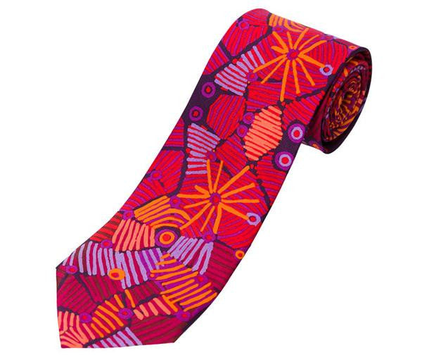 Silk Tie - Alperstein - Helen Robertson – Aboriginal Bush Traders