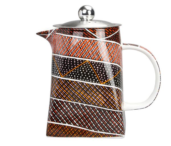 Teapot Featuring A Design By Jacinta Lorenzo – Aboriginal Bush Traders